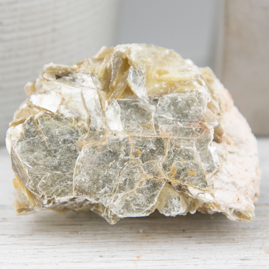 Golden Mica Cluster, Natural Muscovite Rough Raw Star Gemmy Yellow ...