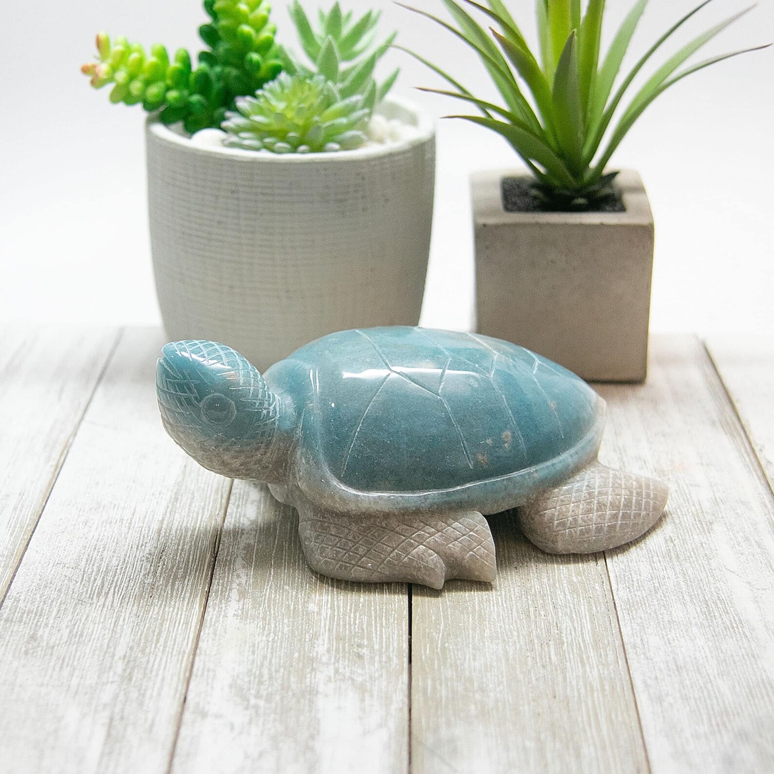 Large Trolleite Turtle, Rare Natural Trollite Honu Sea Turtle Carved ...