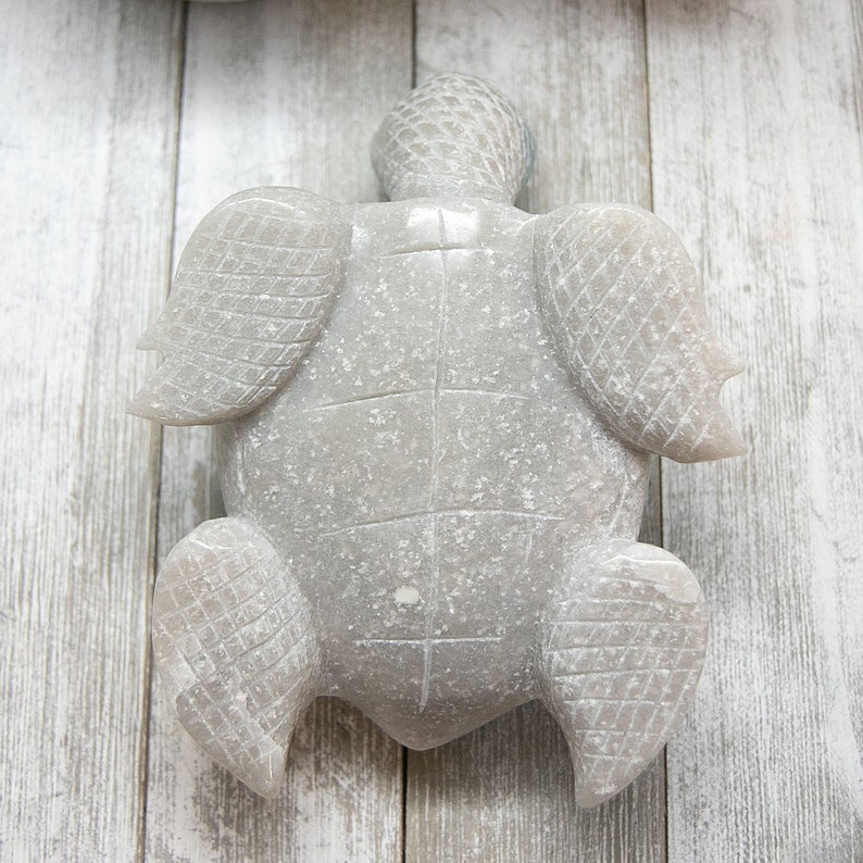 Large Trolleite Turtle, Rare Natural Trollite Honu Sea Turtle Carved ...