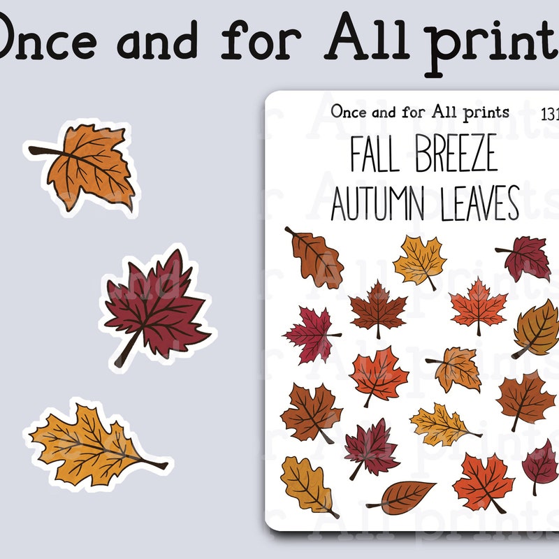 Autumn Stickers - Etsy