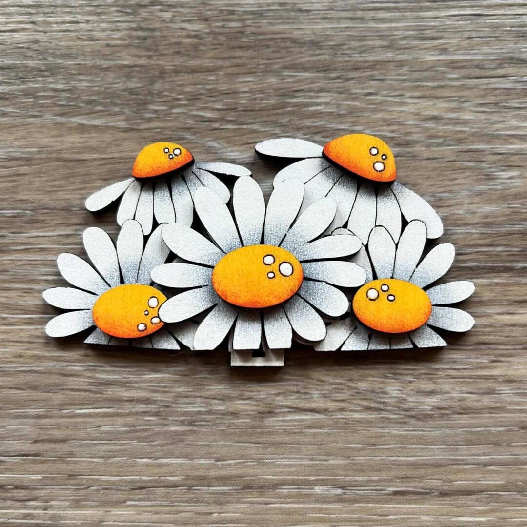 DIY Unfinished Daisy Flowers Insert for Small Basket, DIY Daisy Insert ...