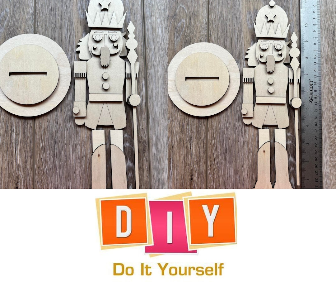 DIY Unfinished Wooden Nutcracker Shelf Sitter, Nutcracker Shelf Sitter ...