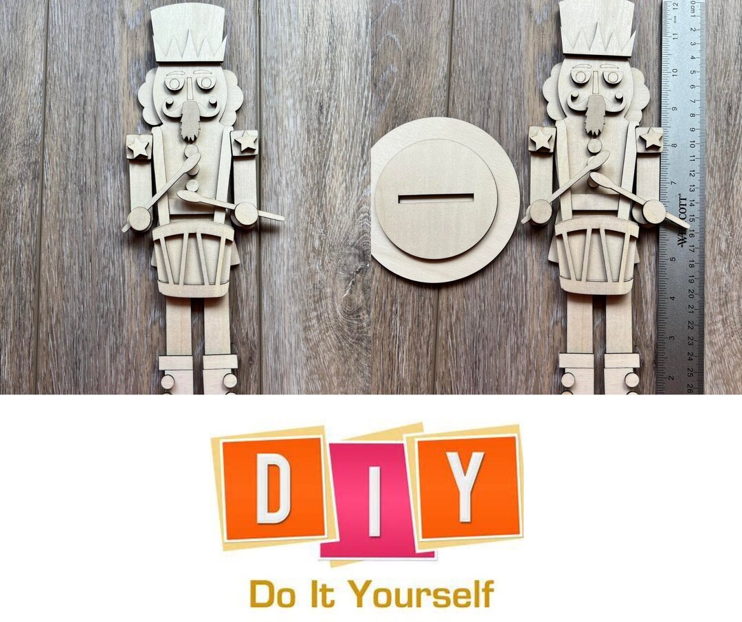 DIY Unfinished Wooden Nutcracker Shelf Sitter, Nutcracker Shelf Sitter ...