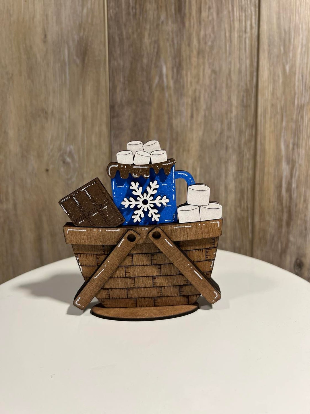 DIY Unfinished Hot Cocoa Insert for Interchangeable Basket, DIY Hot ...
