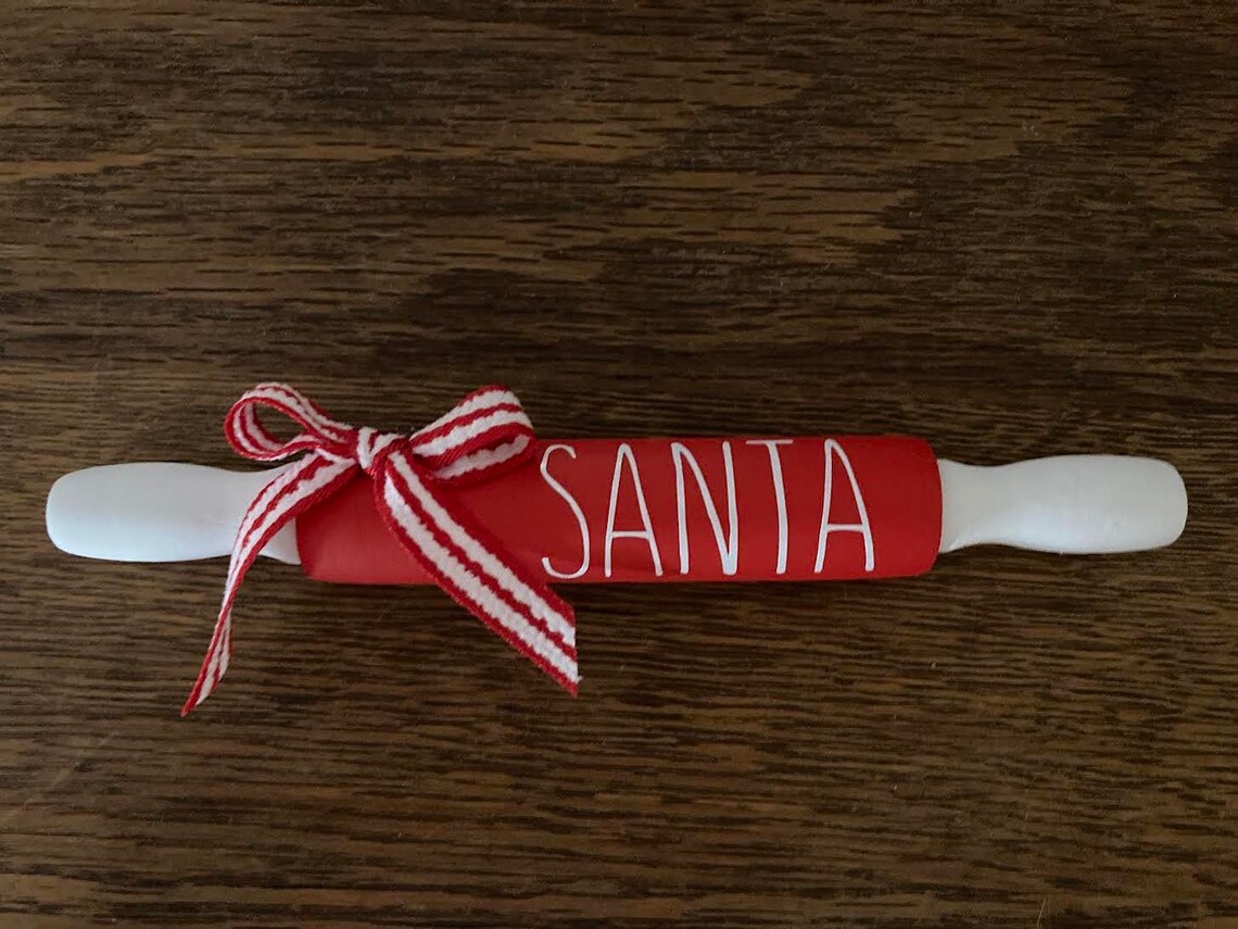 Christmas Mini Rolling Pin, Christmas Tiered Tray Decor, Christmas ...
