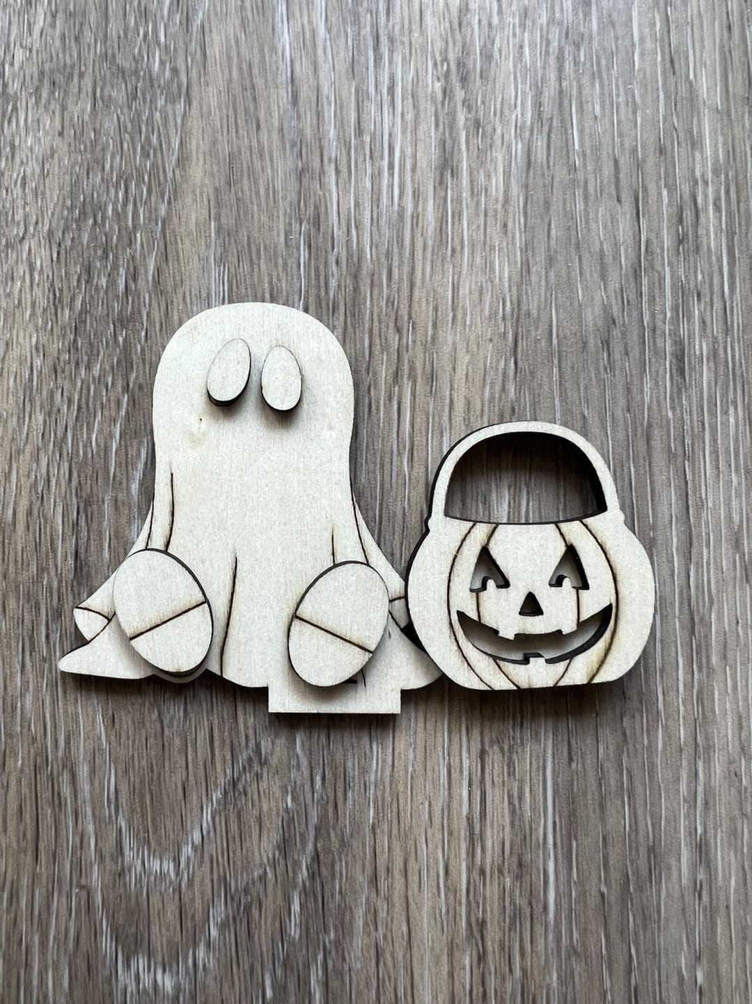 DIY Unfinished Ghost With Jack O Lantern Insert for Small ...