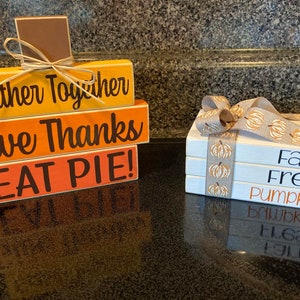 Fall Stackable Sign, Wooden Stackable Sign, Fall Decor, Pumpkin Decor ...