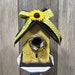 Mini Bee Theme Wood Birdhouse, Mini Bee Birdhouse, Bee Theme Decor, Bee ...