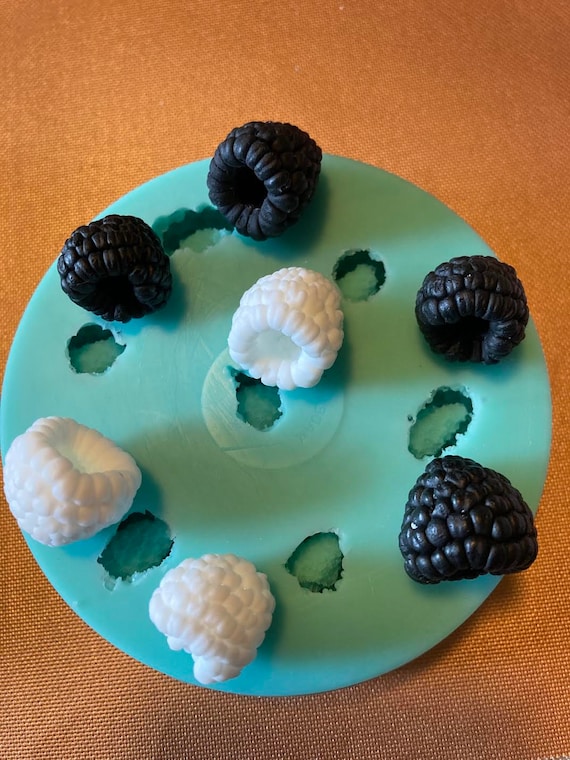 Realistic Raspberry Silicone Mold Blackberry Silicone Mold | Etsy