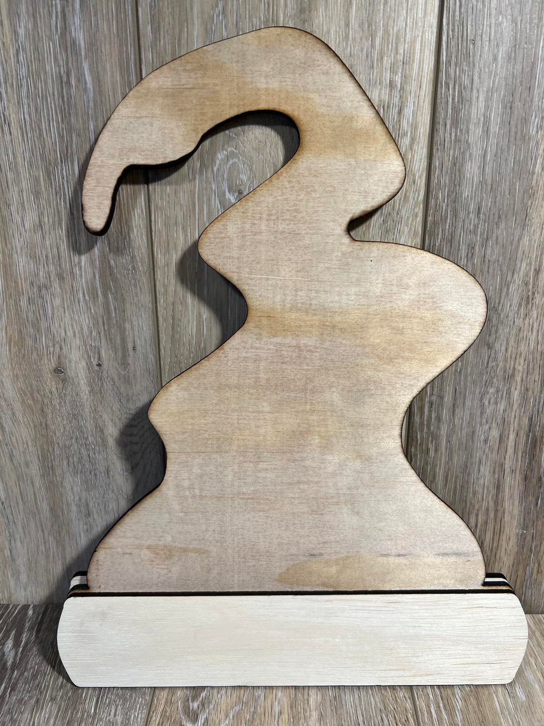 Unfinished Santa Hat Blank, Unfinished Wood Santa Hat, Wood Santa Hat ...