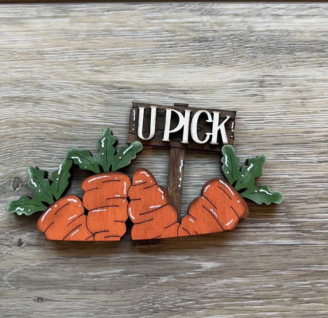 DIY Unfinished Easter Carrot Insert for Small Interchangeable Basket ...