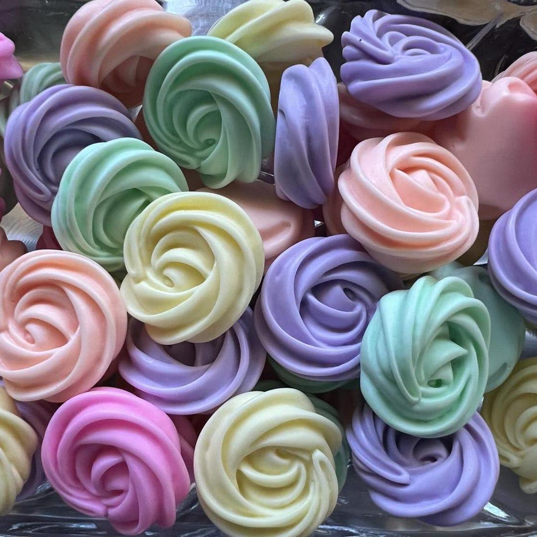 Fake Icing Rosette Cabochon, Fake Frosting Rosette Cabochon, Fake Icing ...