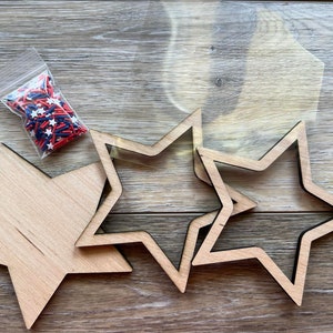 DIY Star Shaker Kit, DIY Star Shaker Shelf Sitter, Unfinished Star ...