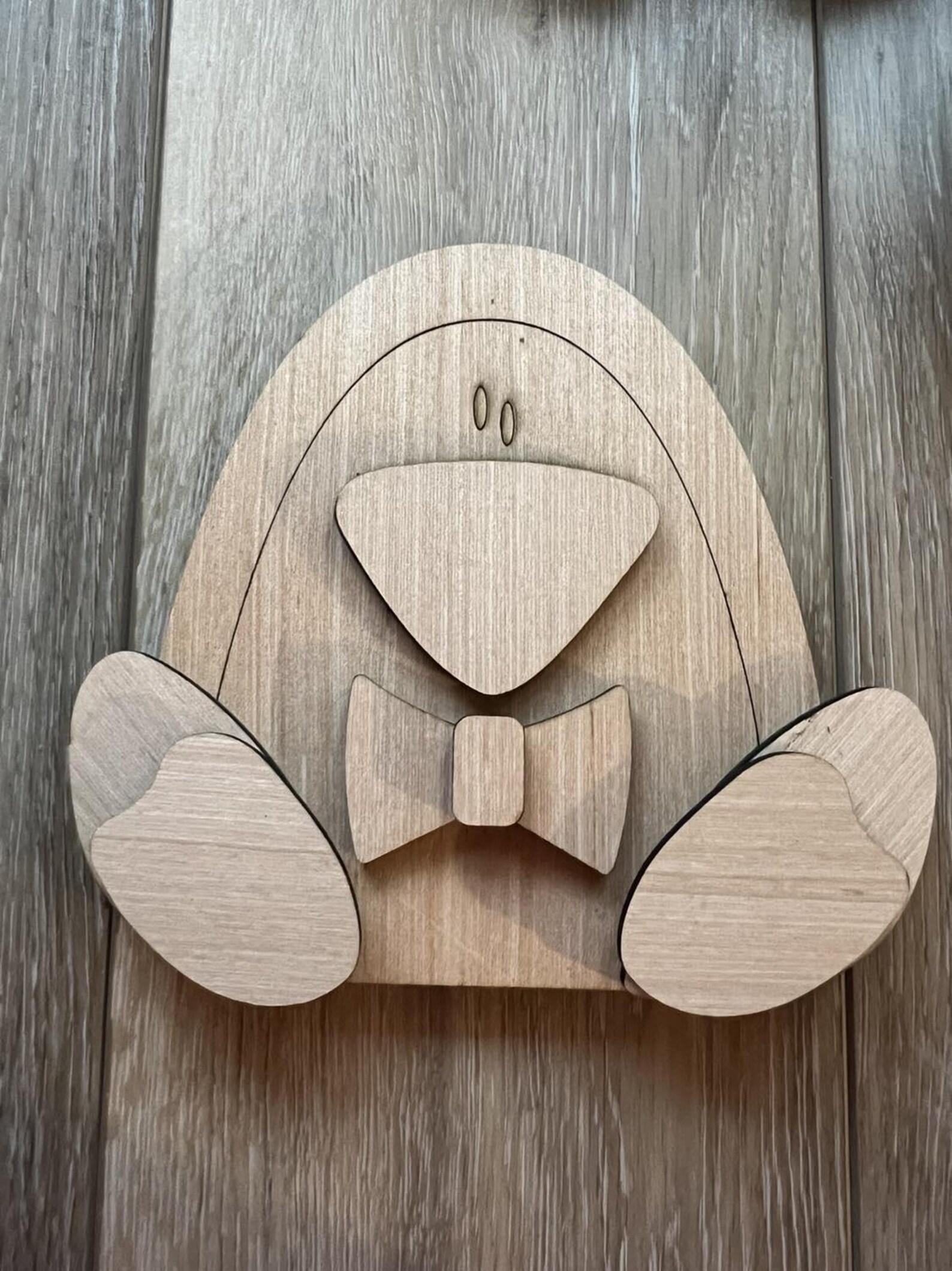 DIY Unfinished Chunky Penguin, Unfinished Penguin Shelf Sitter, Wood ...