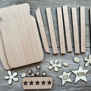 DIY Unfinished Mason Jar Kit, Unfinished Watermelon Mason Jar Kit ...