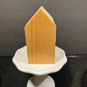 Mini House Cut Outs (3 Pieces), Mini Wooden House Cut Outs, 3" Wooden ...