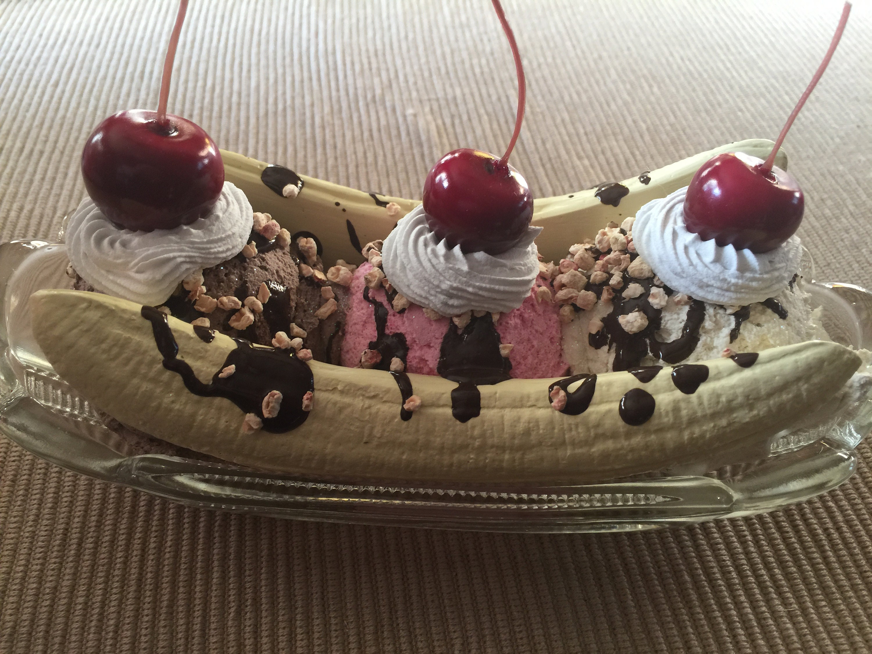 Fake Banana Split Fake Ice Cream Summer Picnic Decor Fake Etsy