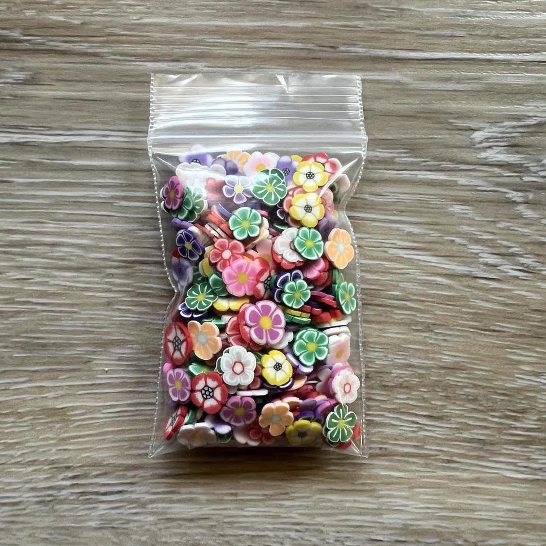 Fake Spring Flower Sprinkles, Polymer Clay Fake Sprinkles, Flower ...