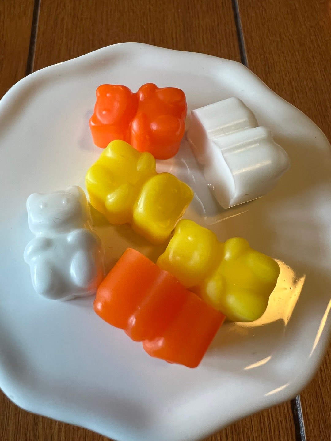 Fake Resin Bear Candy in Candy Corn Colors, Fake Candy Corn Bear Candy ...