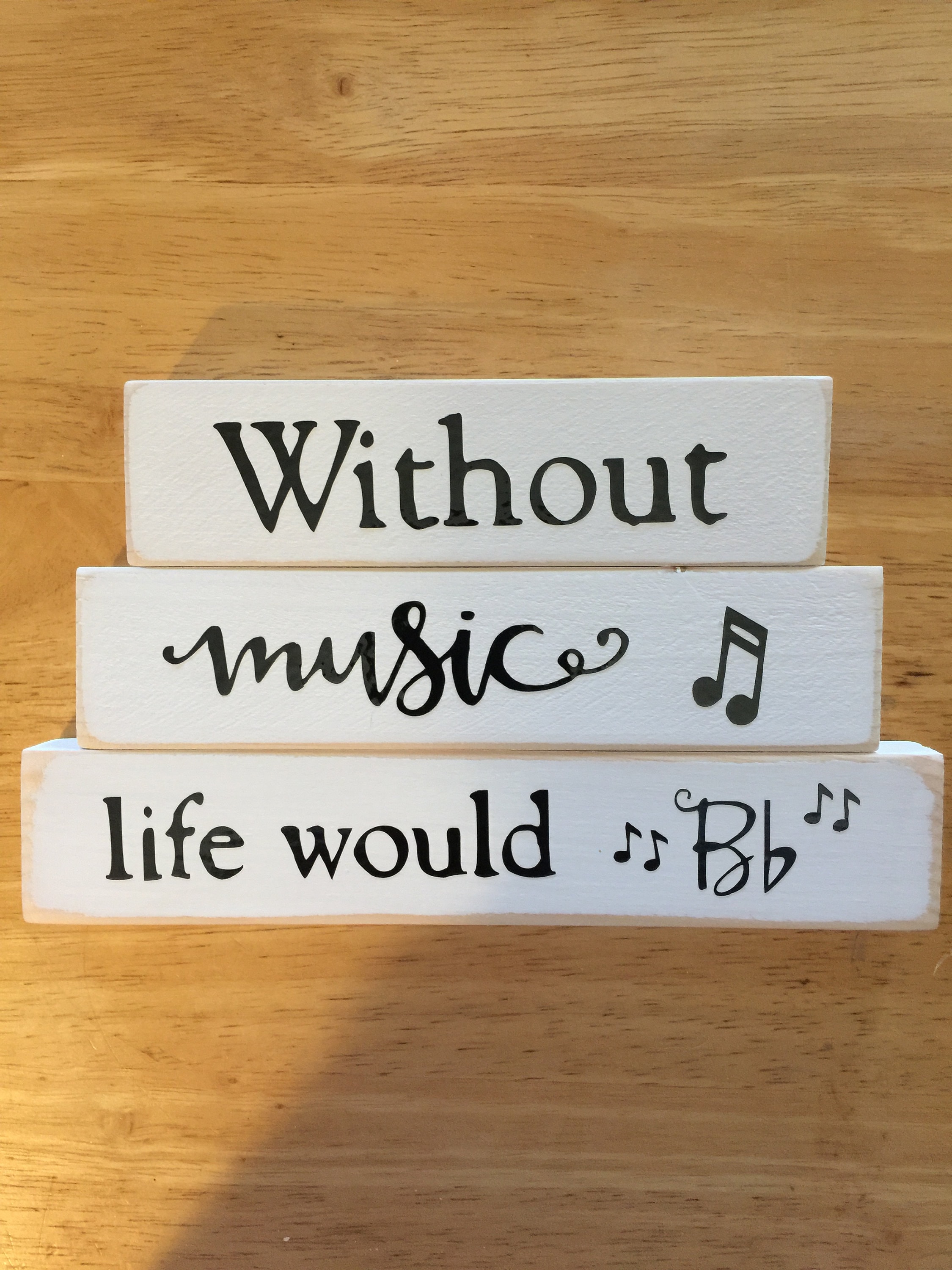 Music Wood Stacking Blocks, Teacher Stacking Blocks, Gift Blocks, Music ...