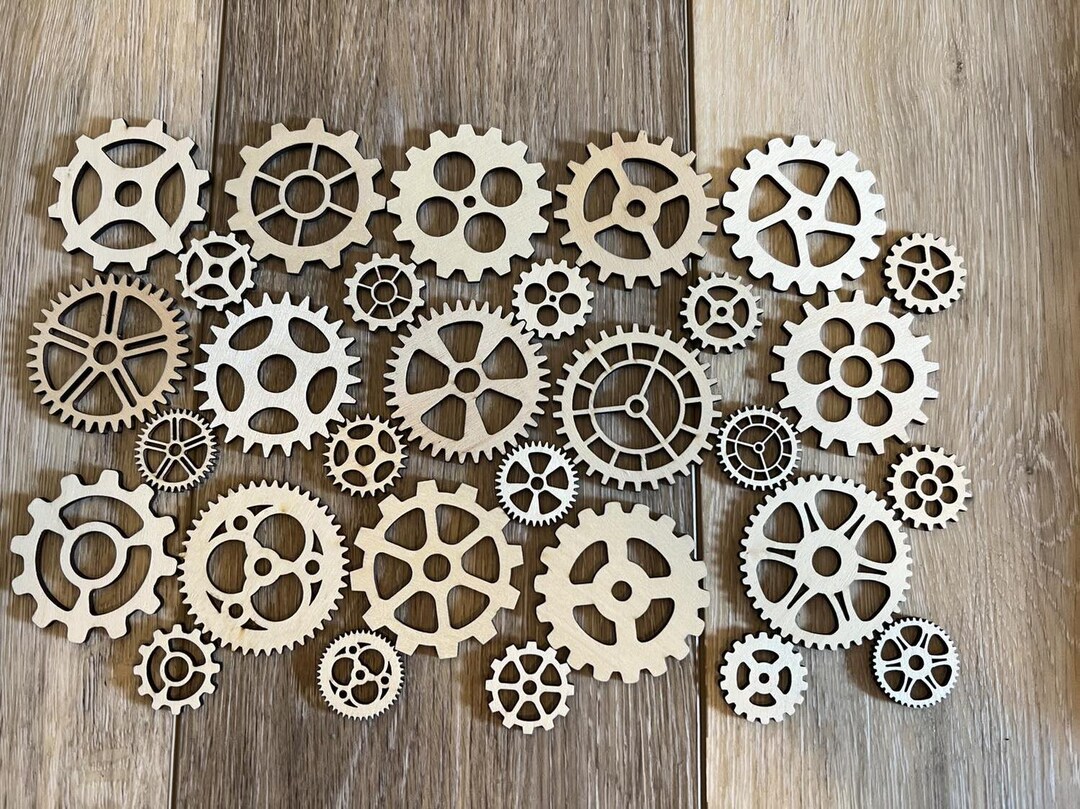 Unfinished Wood Gears, Unfinished Wooden Gears, Unfinished Wood ...