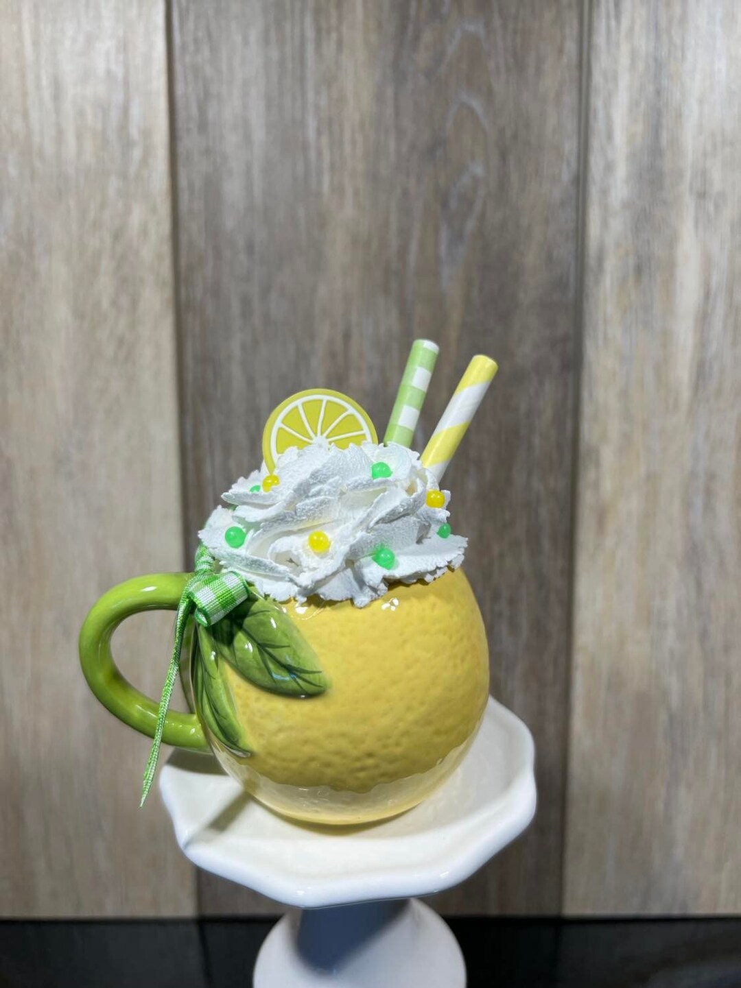 Mini Lemon Mug, Lemon Mini Mug, Lemon Drink, Fake Lemon Mini Mug - Etsy