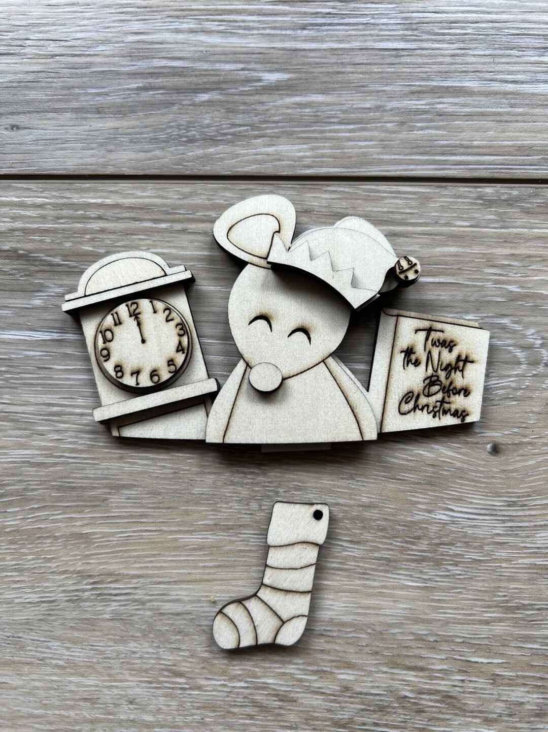 DIY Unfinished Christmas Mouse Insert for Small Interchangeable Basket ...