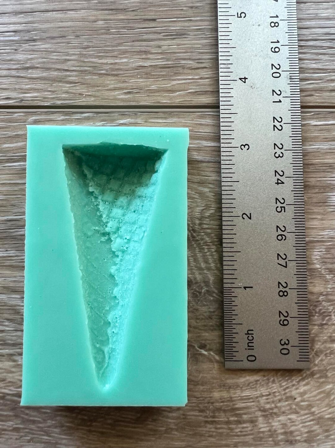 Realistic Half Mini Waffle Cone Silicone Mold, Half Mini Waffle Cone ...