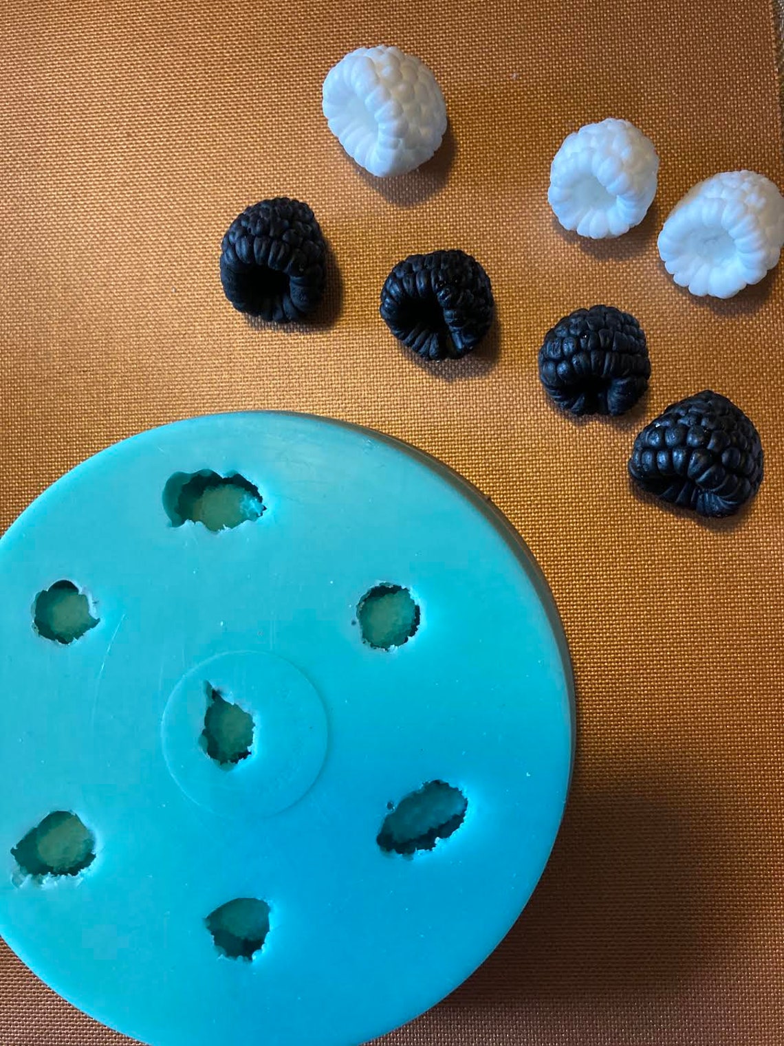 Realistic Raspberry Silicone Mold, Blackberry Silicone Mold, - Etsy