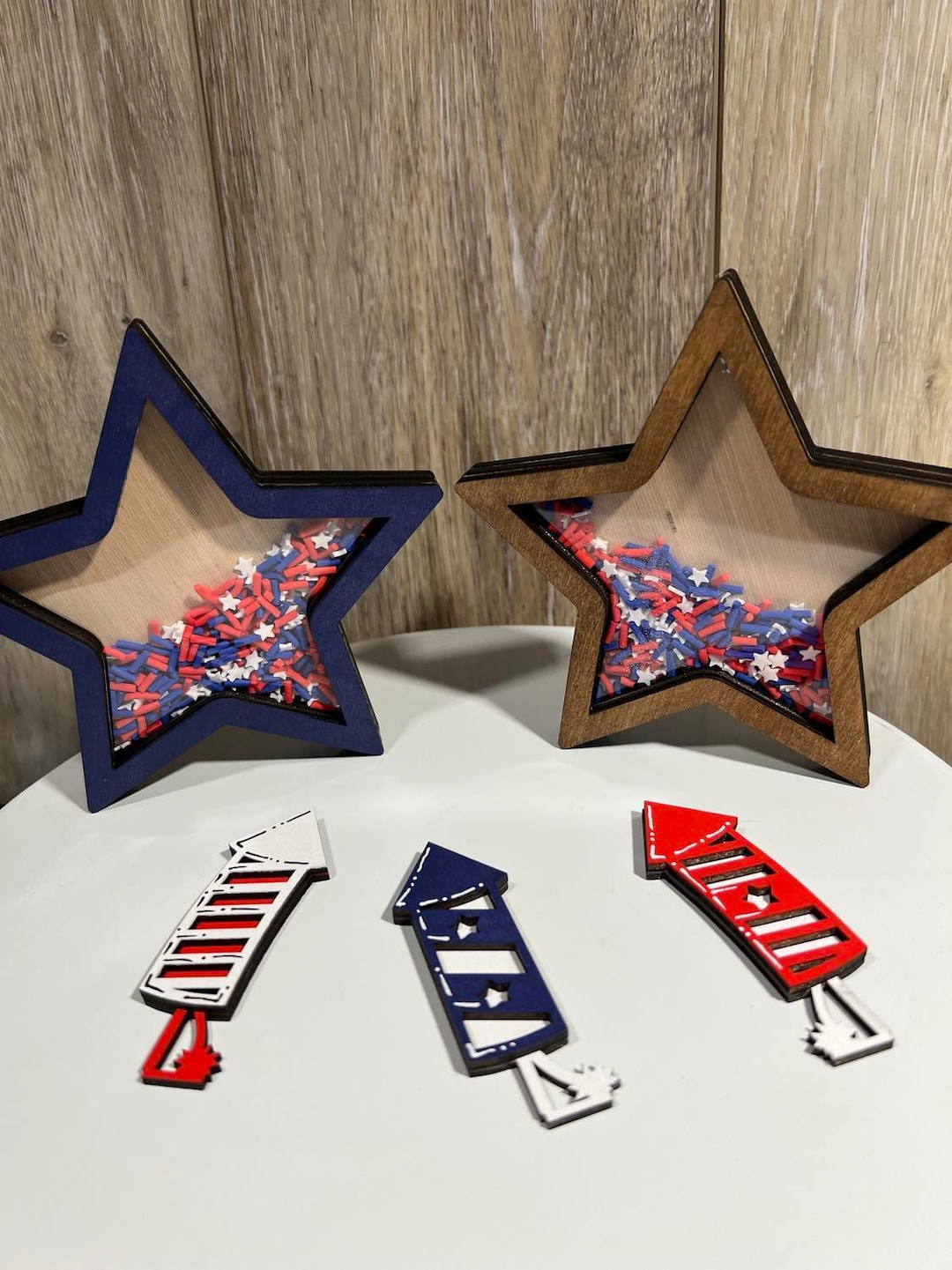 DIY Star Shaker Kit, DIY Star Shaker Shelf Sitter, Unfinished Star ...