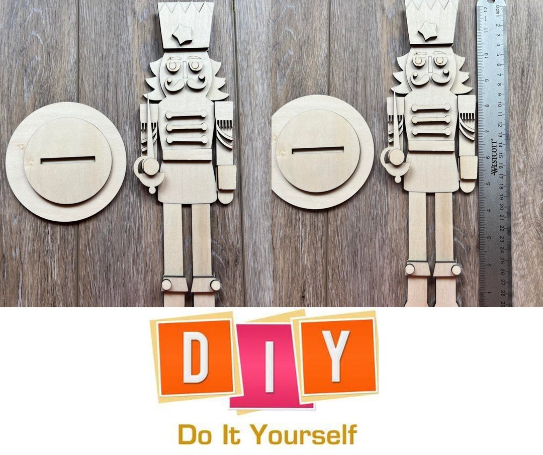 DIY Unfinished Wooden Nutcracker Shelf Sitter, Nutcracker Shelf Sitter ...