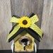 Mini Bee Theme Wood Birdhouse, Mini Bee Birdhouse, Bee Theme Decor, Bee ...