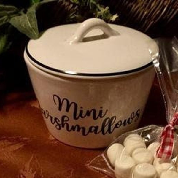Marshmallow Jar Container - Etsy