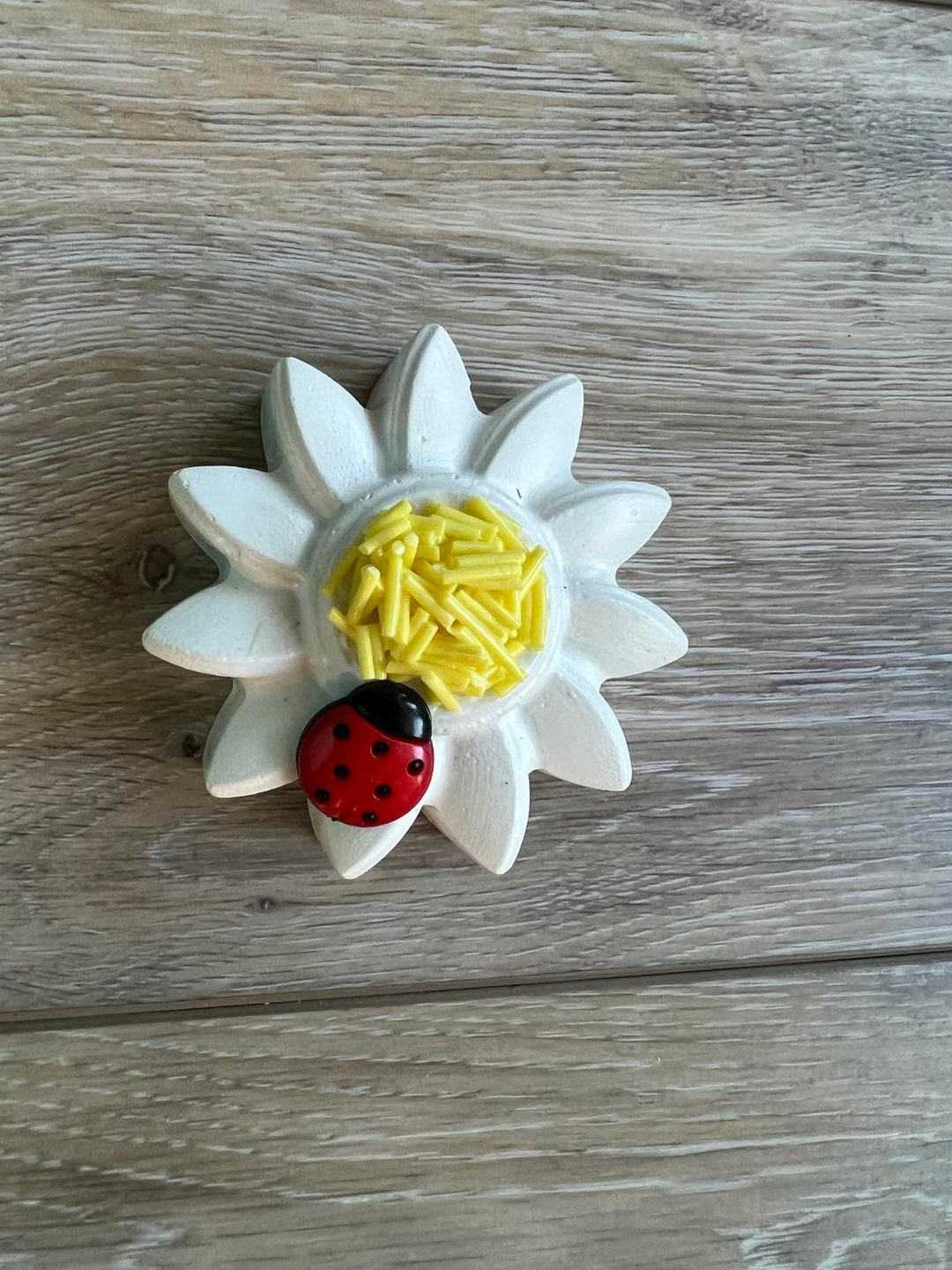 Fake Lady Bug Theme Flower, Lady Bug Theme Decor, Fake Flower Decor ...