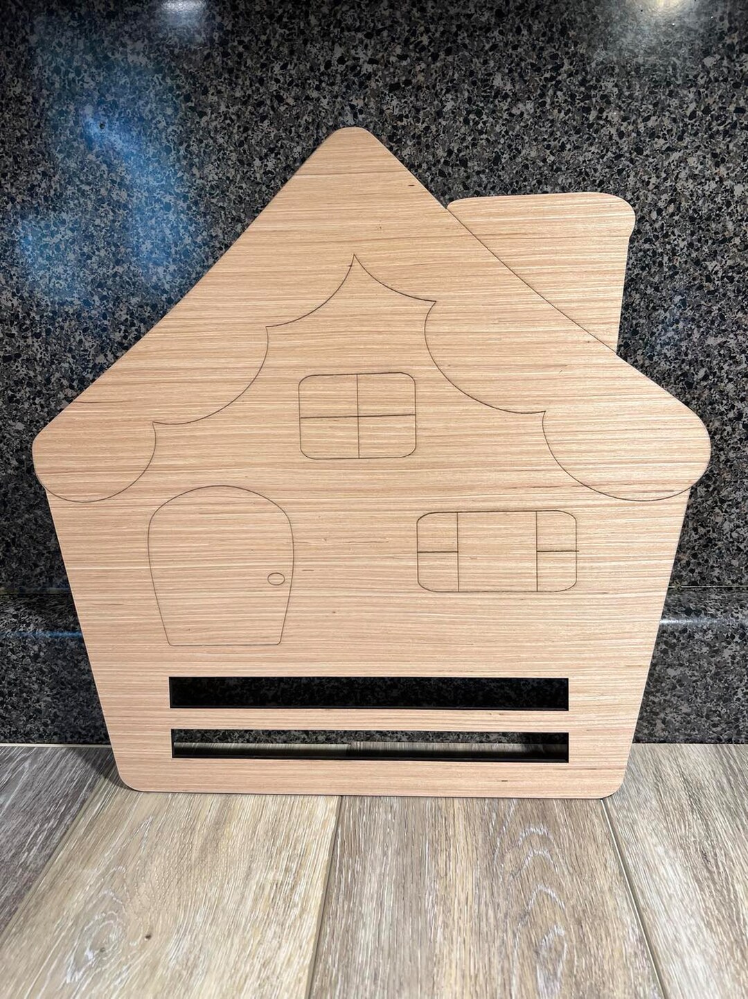 Gingerbread House Wreath Rail, Unfinished Gingerbread House Wreath Rail ...