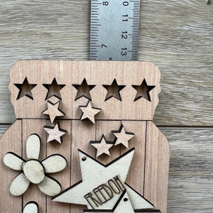 DIY Chunky Patriotic Mason Jar Shelf Sitter, Patriotic Mason Jar Wood ...