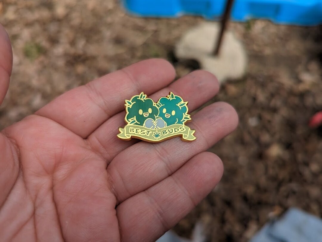 Best Buds 420 Hard Enamel Pin | Best Friend Pin - Etsy