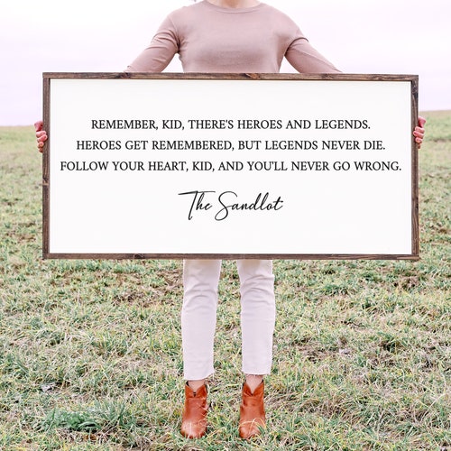 The Sandlot the Sandlot Quote Sign Farmhouse Style Wood - Etsy