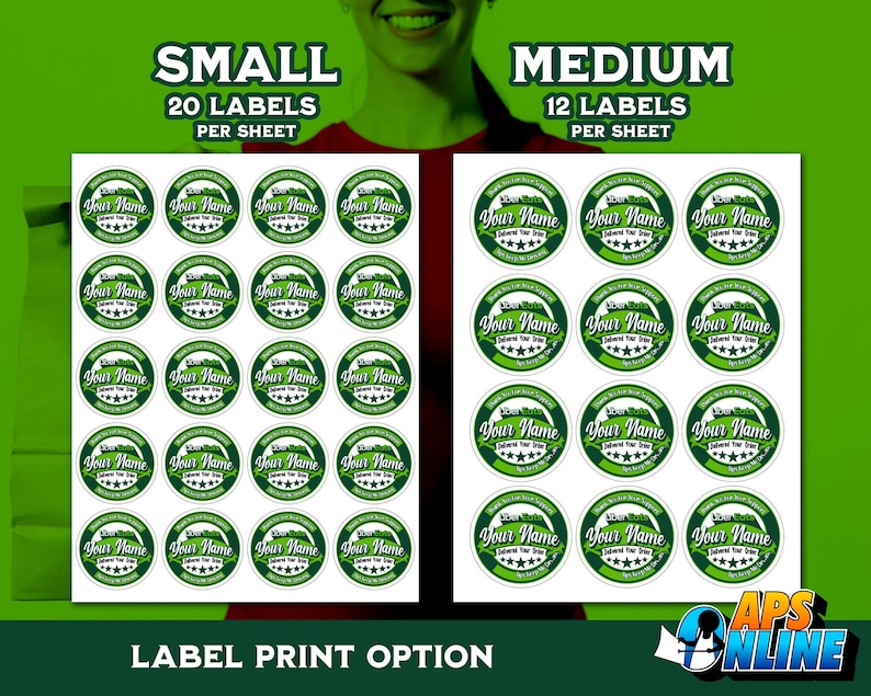 Personalized Uber Eats Labels - Delivery Circle Stickers - Food ...