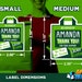 Personalized Uber Eats Labels - Delivery Bag Shaped Stickers - Food ...