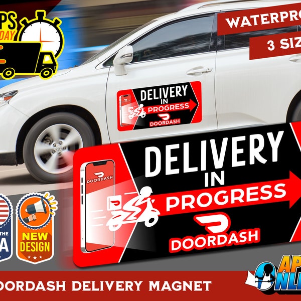 Car Magnet Sign Delivery Driver - Etsy