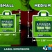 Personalized Uber Eats Labels Delivery Bag Shaped Stickers Food ...