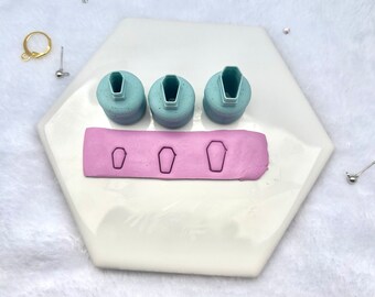 Cutout Bats & Coffin Clay Cutter, Spooky Halloween Clay Cutter ...