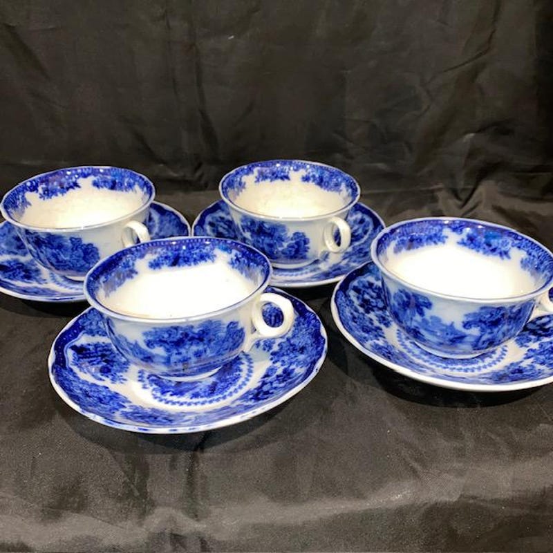 Flow Blue Tea Cup - Etsy