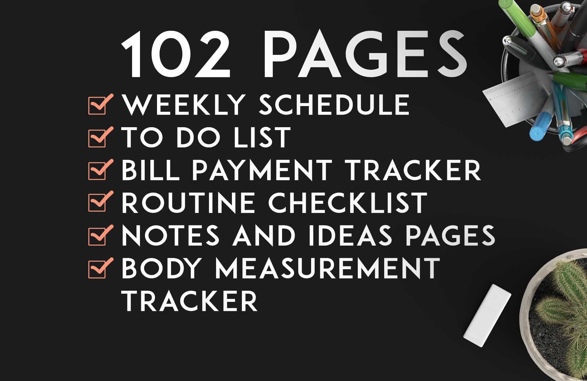 The Life Organizer Spiral Bound Planner - Etsy