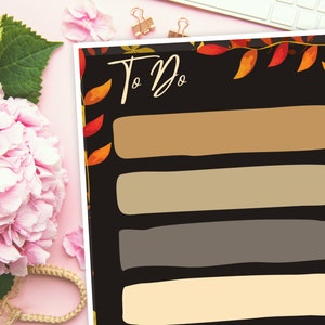 To Do List Printable Fall, Printable to Do List, Weekly Planner - Etsy