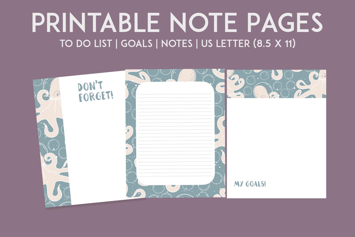 Letter Paper, Letter Writing Set, Printable Stationery 8.5x11, Cute ...