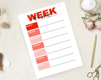 Cut Dog Weekly Planner Office Planner Weekly Agenda Printable to Do ...