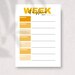 Printable Week at A Glance Calendar, Weekly Organizer Printable, Week ...