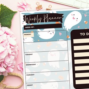 Halloween Planner Printable, Halloween Weekly Planner, Weekly Organizer ...